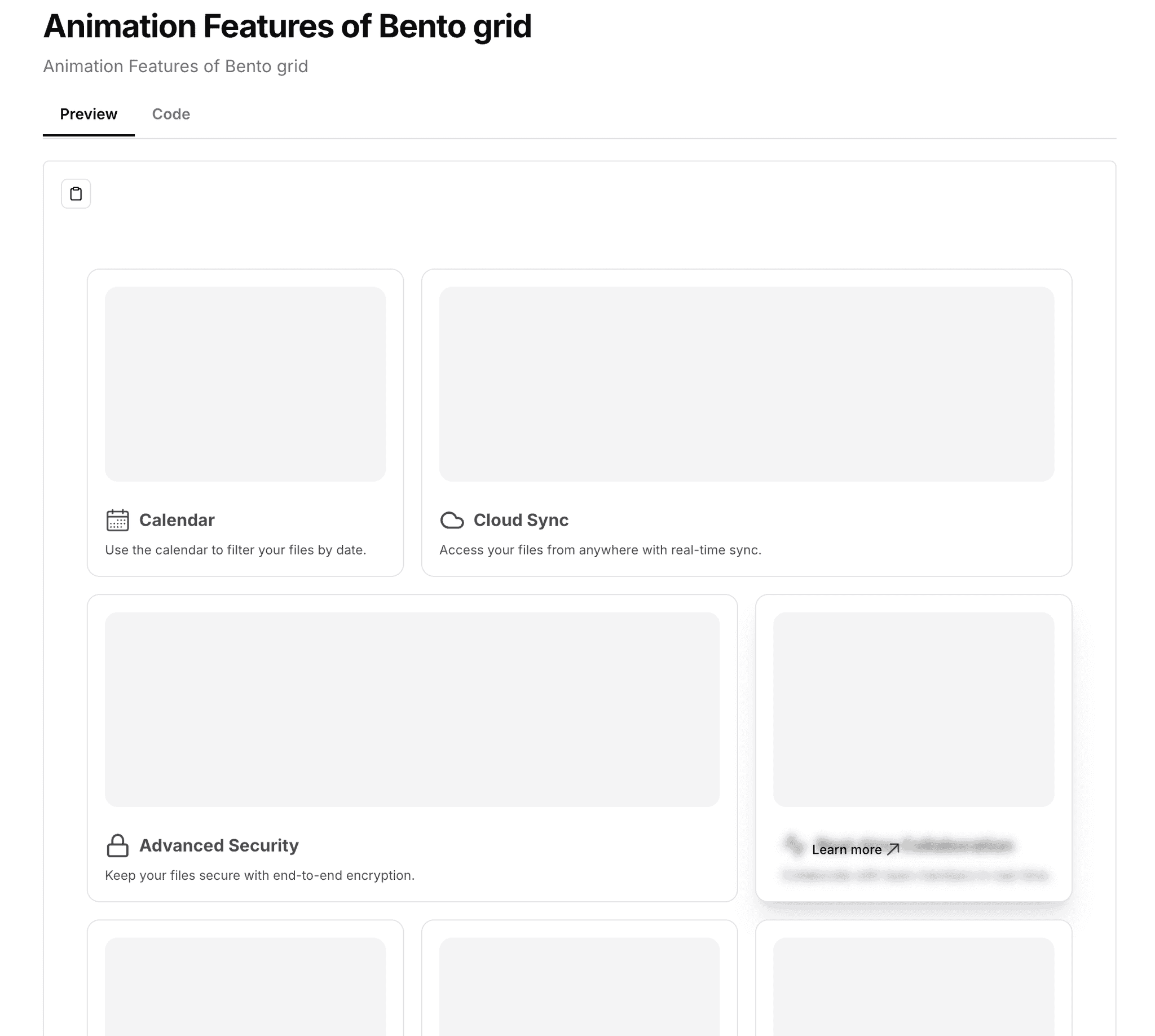 Animations UI library Preview | BuouUI