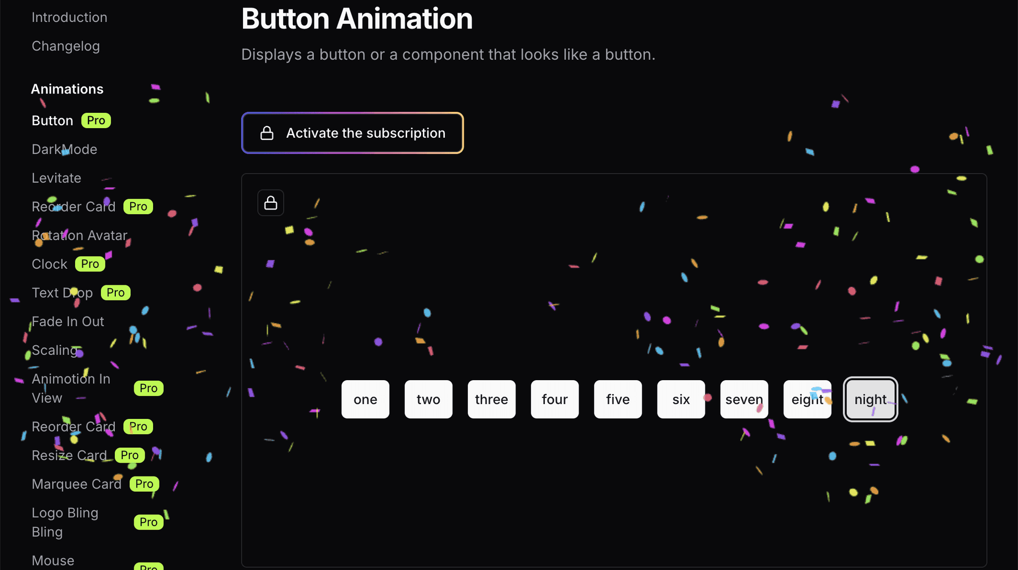 Animations UI library Preview | BuouUI