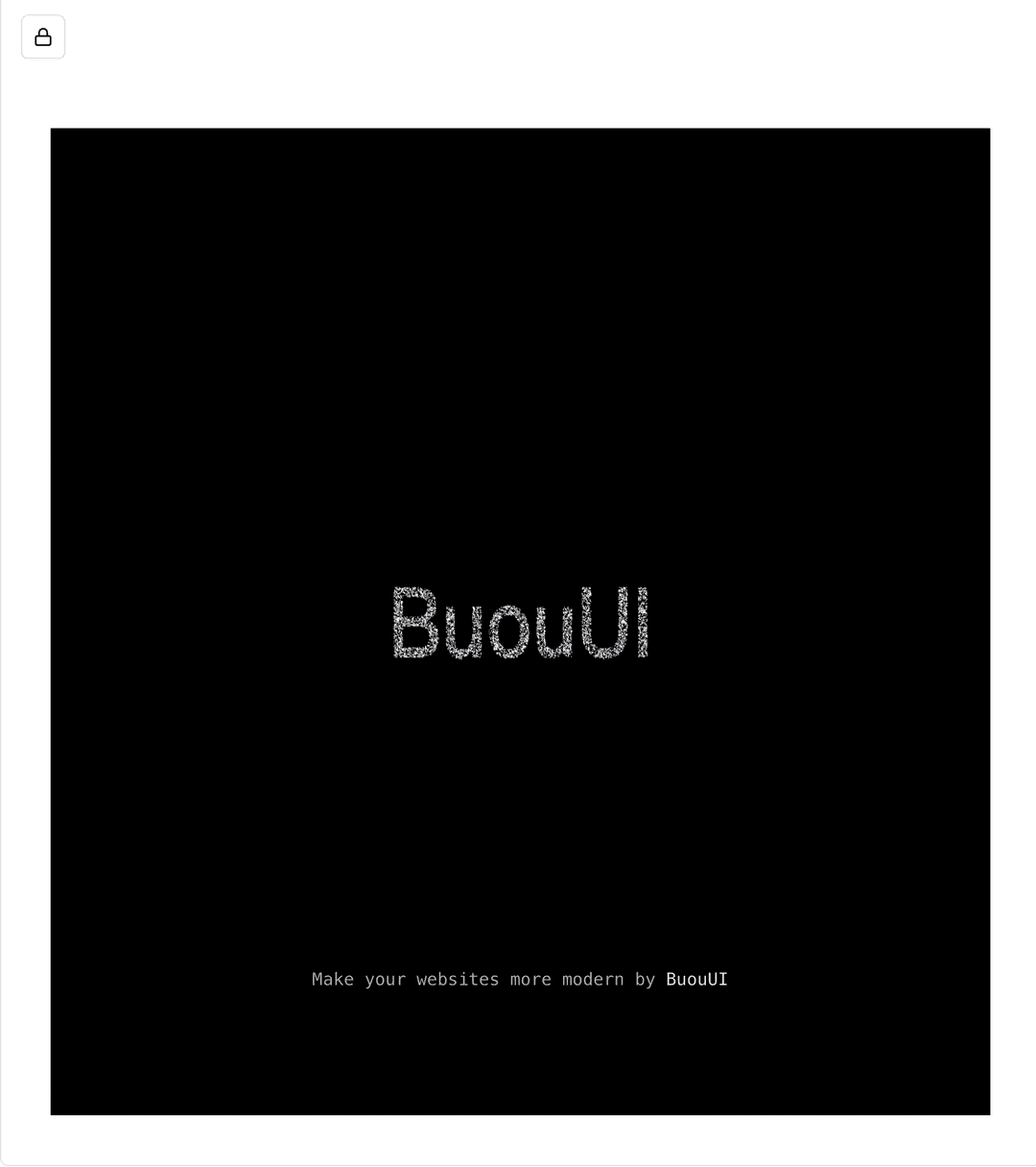 Animations UI library Preview | BuouUI