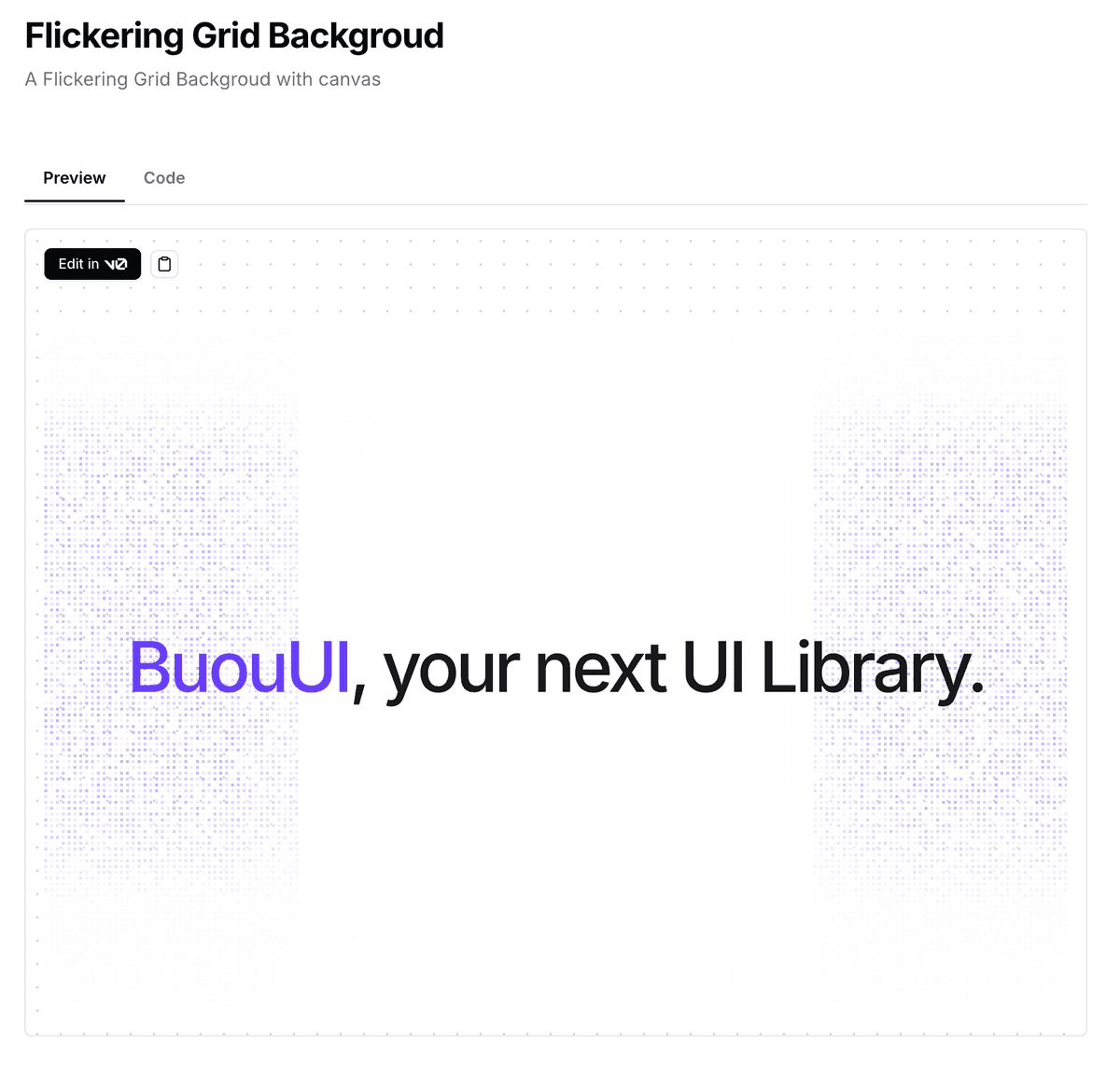 Animations UI library Preview | BuouUI