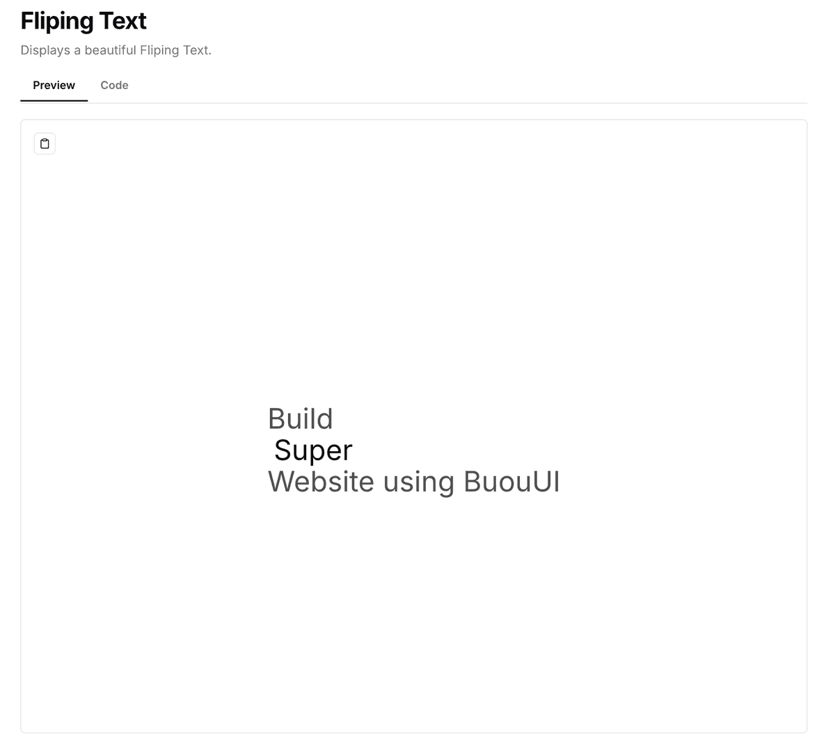 Animations UI library Preview | BuouUI