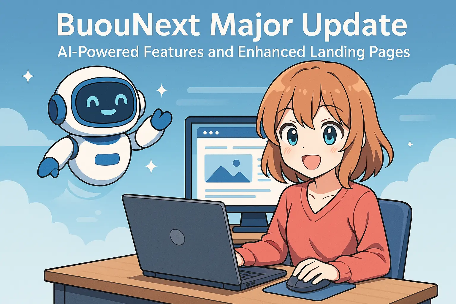 BuouNext Major Update - AI-Powered Features and Enhanced Landing Pages | BuouUI