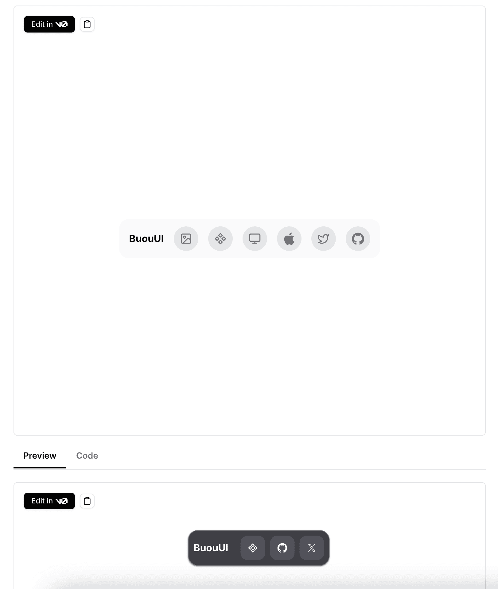 BuouUI Floating Dock - A Sleek Mac-style Navigation Bar | BuouUI